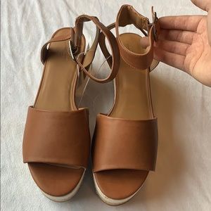 Universal Thread | Shoes | Universal Thread Cognac Bailey Platform ...